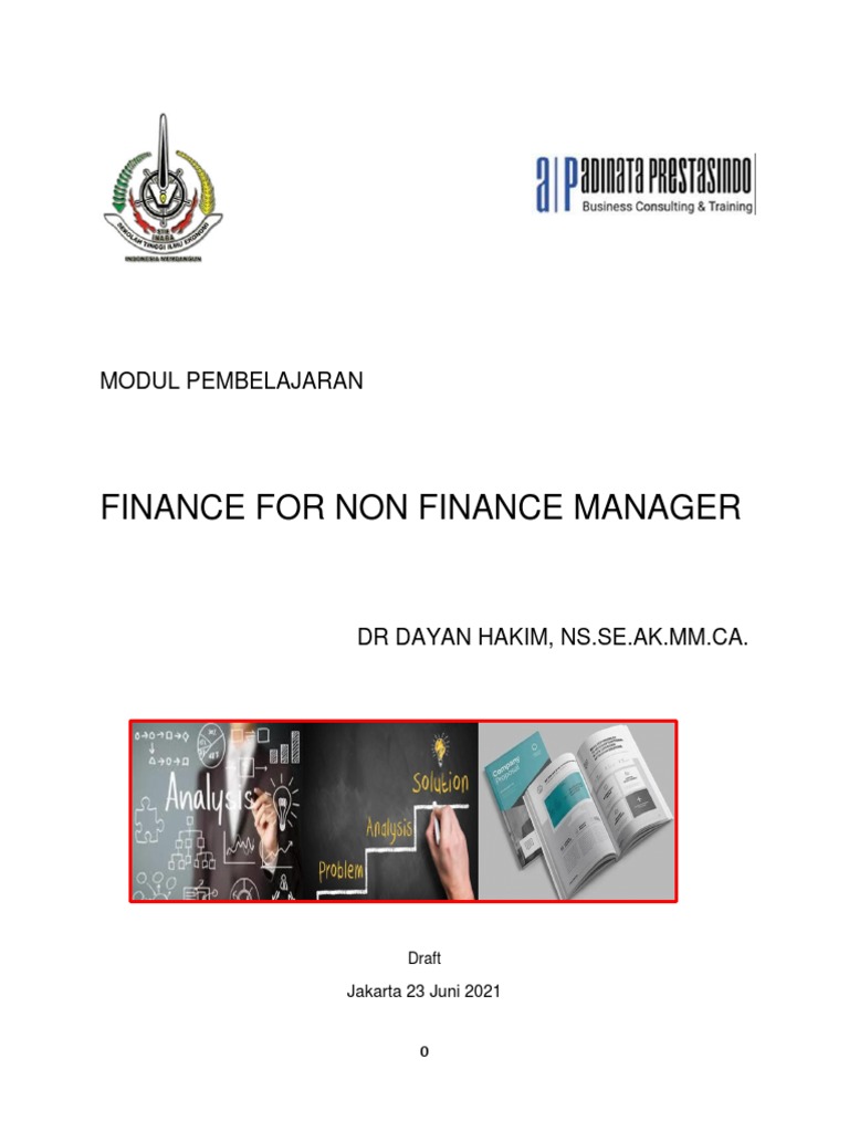 Modul Pembelajaran Finance For Non Finan | PDF