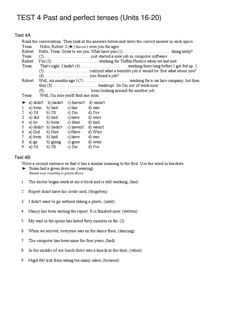 All About Present & Past Tenses | PDF | Home & Garden