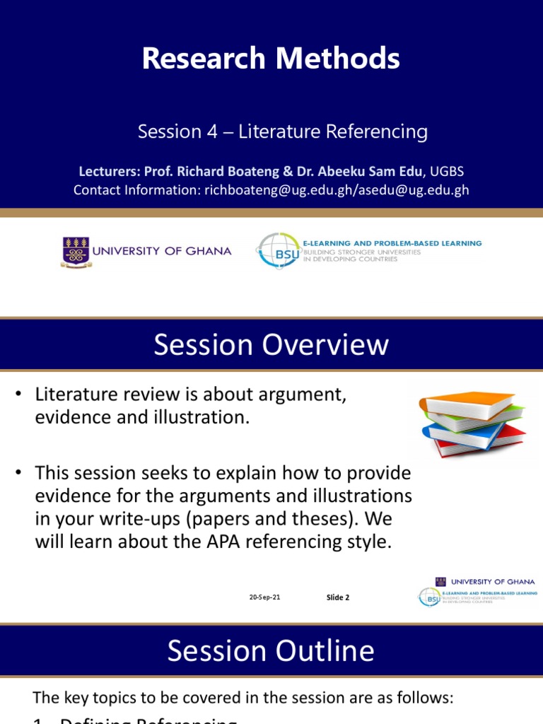 ResMethods - Session 4 - Literature Referencing | PDF | Apa Style | Unemployment