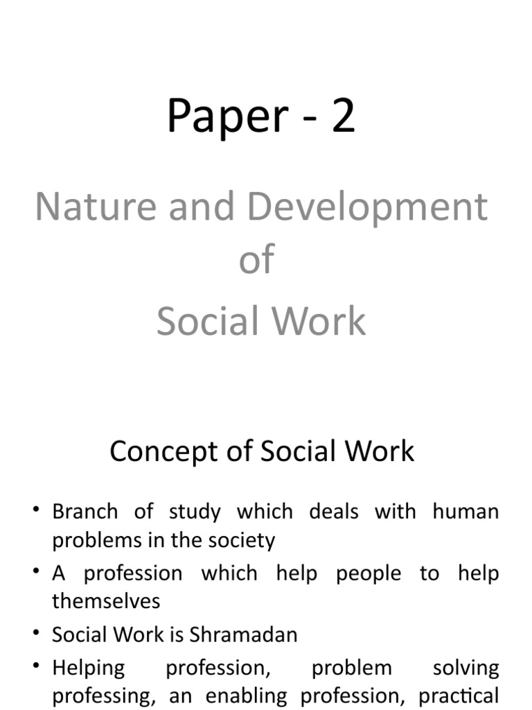 Nature and Scope of Social Work | PDF | Social Work | Science