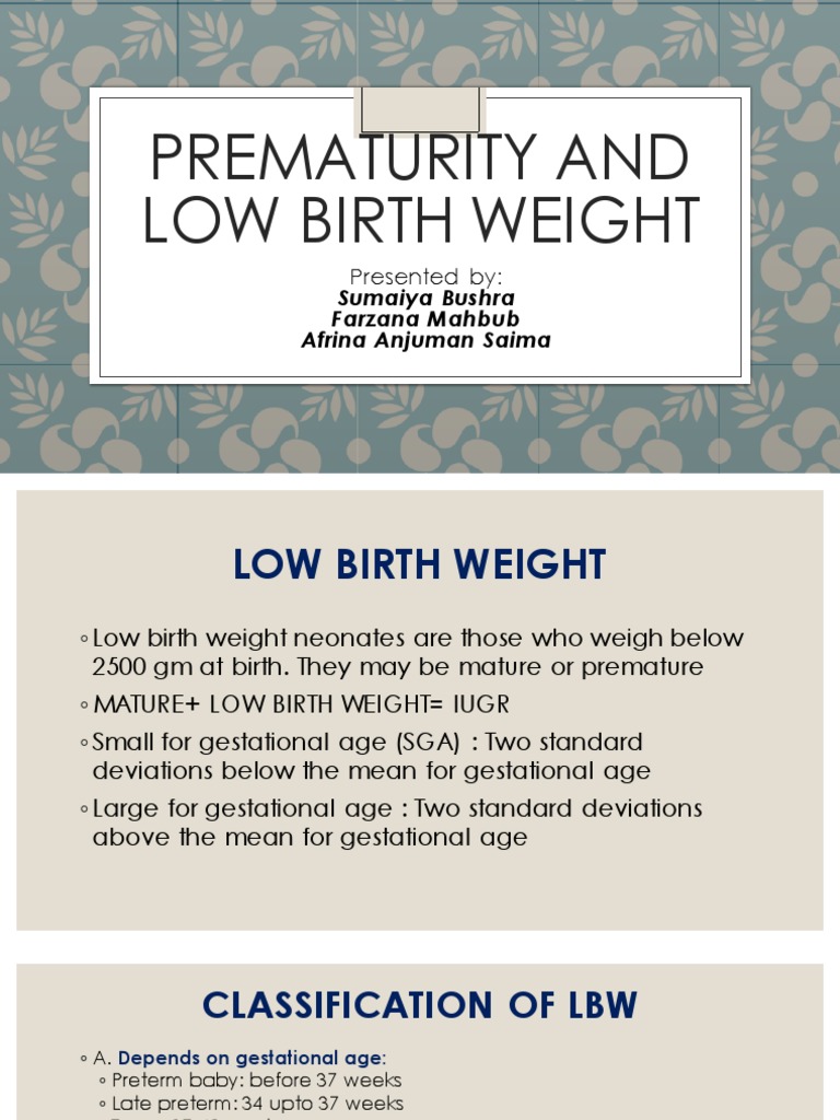 Understanding the Causes, Complications, and Management of Prematurity ...