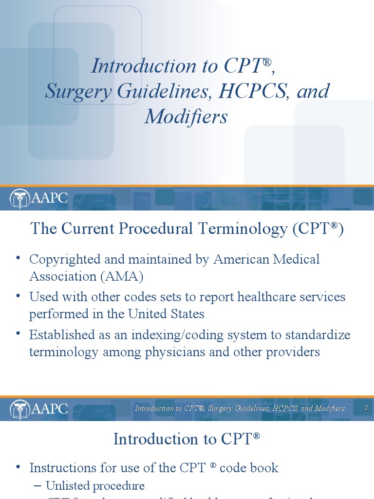 Ch06 IntroductionToCPT | PDF | Surgery | Health Sciences