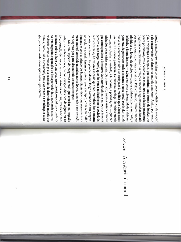 Cap 3 - A Essência Da Moral | PDF