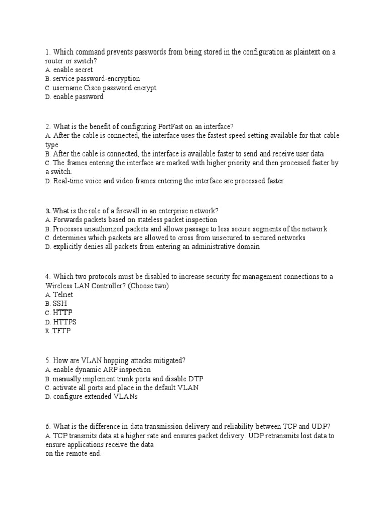 Training Exam | PDF | Transmission Control Protocol | Ip Address