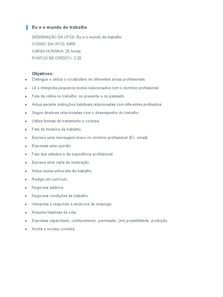 Ufcd 6455 | Download grátis PDF | Morfologia linguística | Gramática