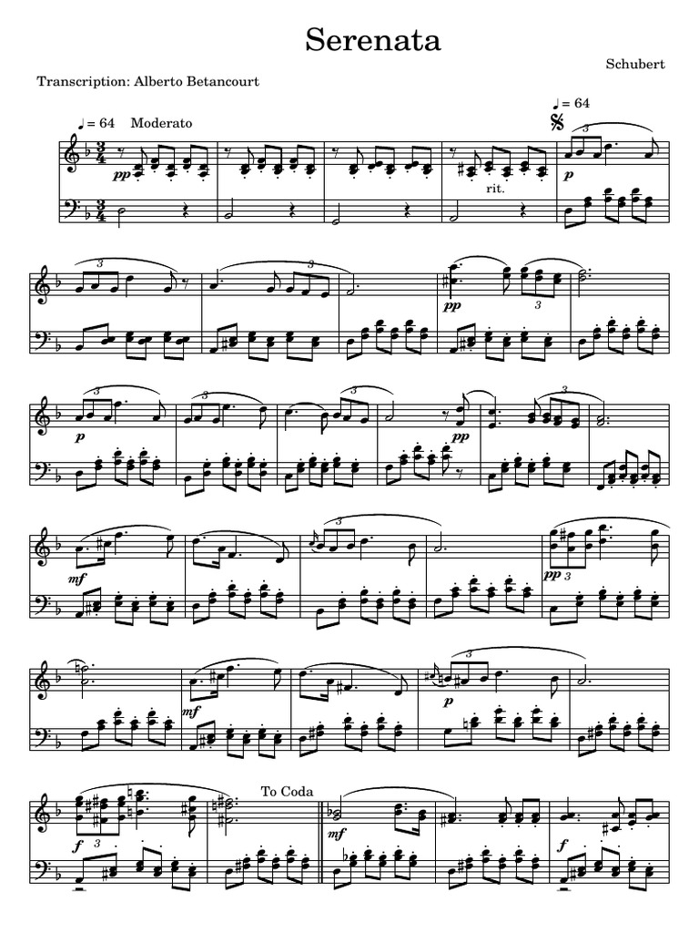 Serenata Schubert | PDF