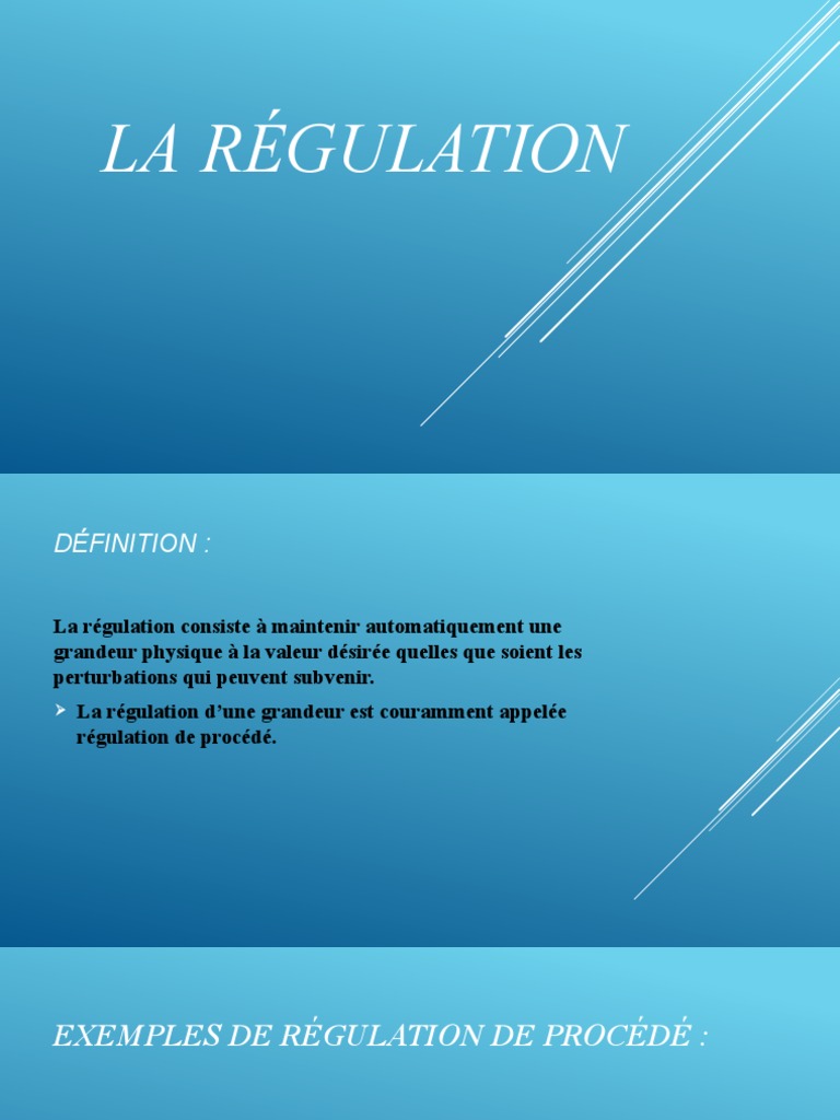 La Régulation | PDF