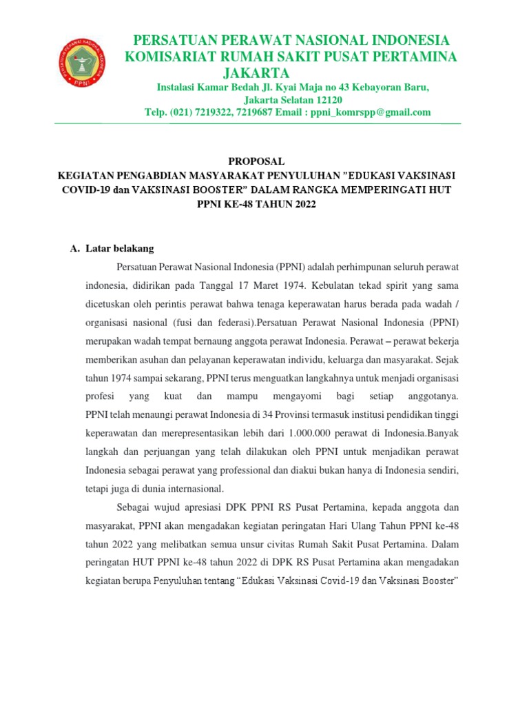 Edukasi Vaksinasi Covid-19 PPNI 2022 | PDF