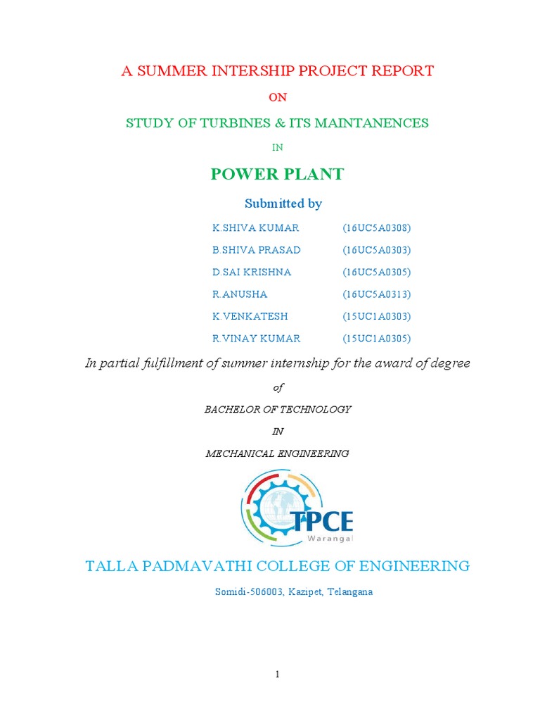 Genco Project Work | Download Free PDF | Turbine | Pump