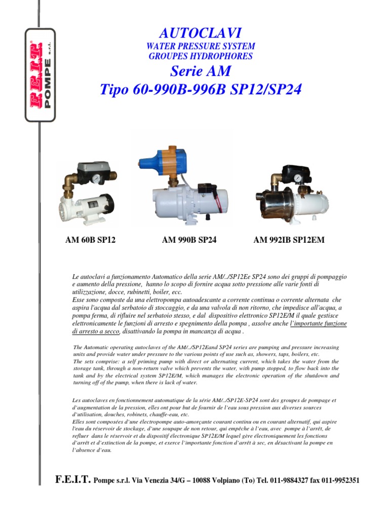 Feit Am60 996 Sp12 24 Specification Sheet | PDF