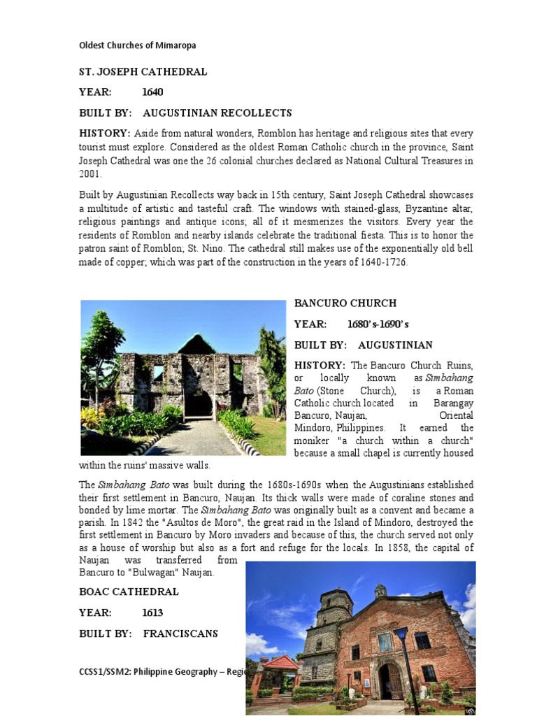 Region IV-B - Church | PDF | Catholic Church