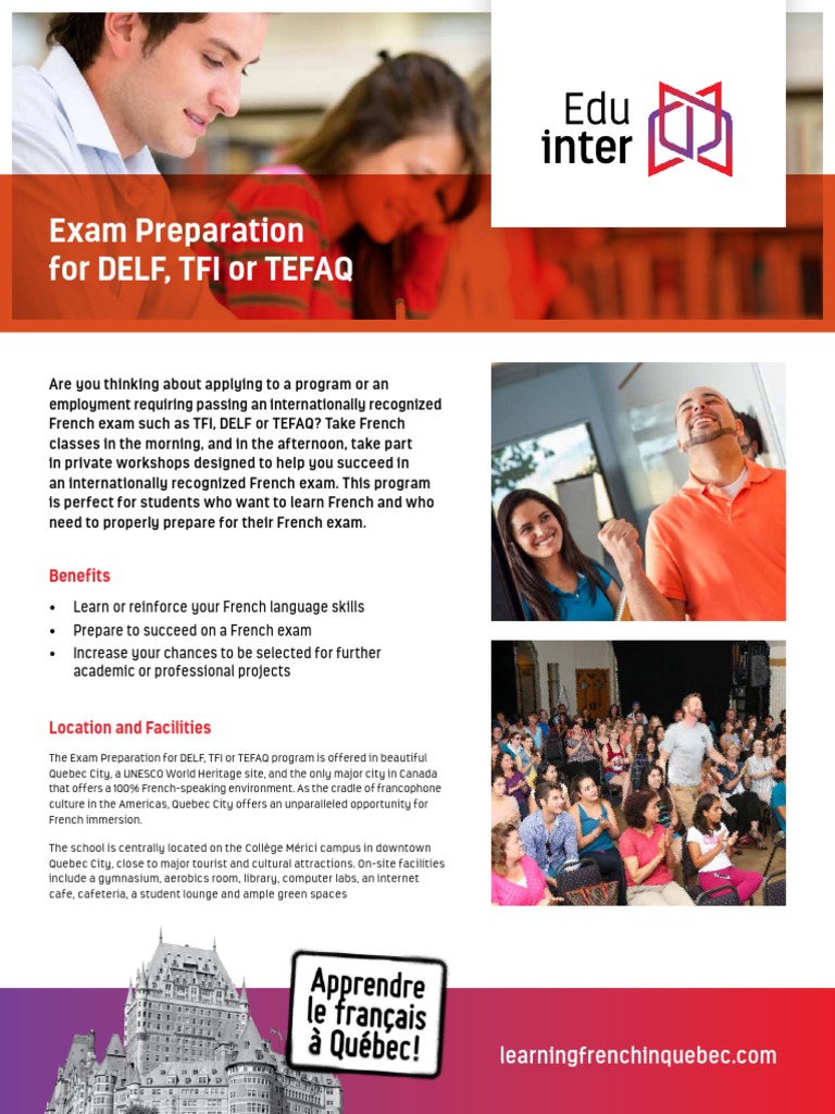 Exam Prep DELF TFI TEFAQ - LR | PDF | Learning