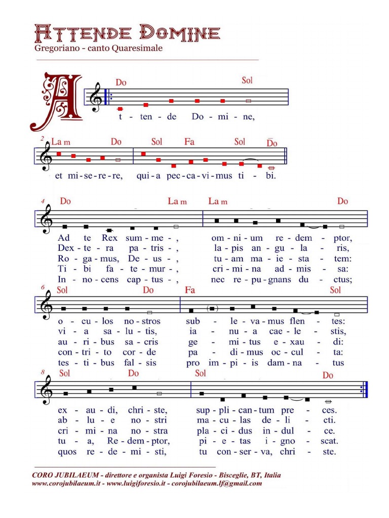 Attende Domine | PDF