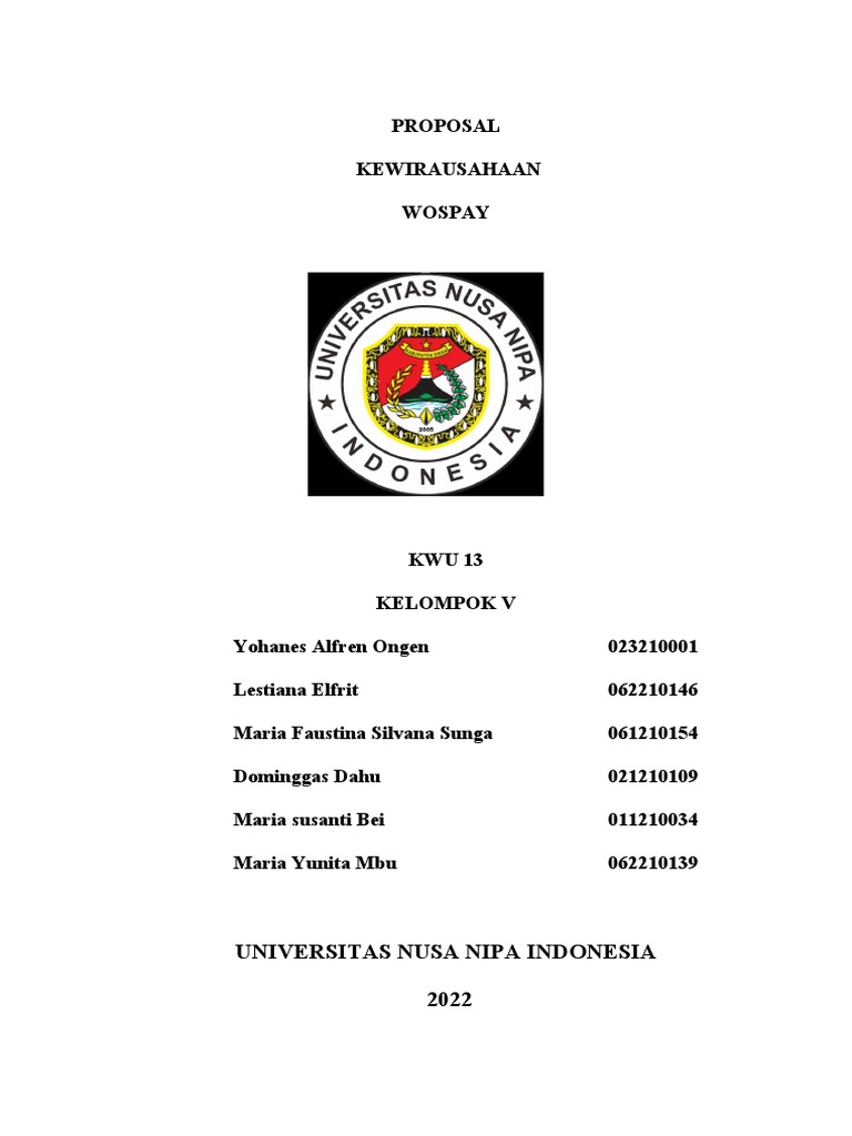 Proposal Kelompok 5 | PDF