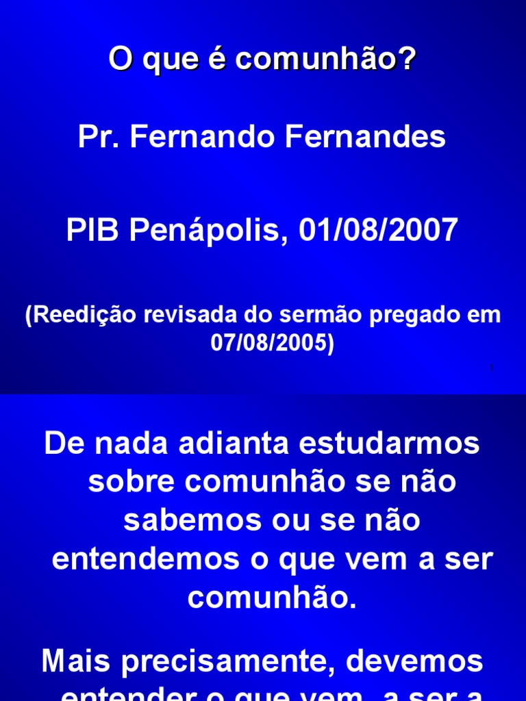 O que é a comunhão cristã: entendendo o significado bíblico e os ...