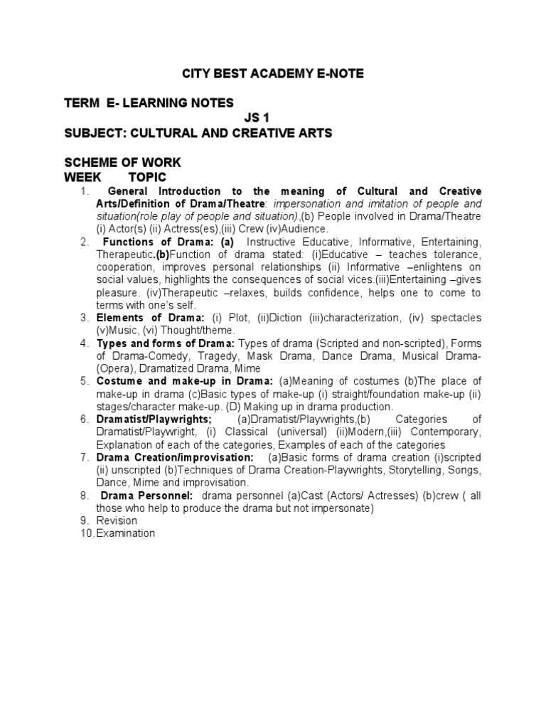 Basic 7 Cca 1ST Term E-Notes | PDF | Sophocles | Euripides