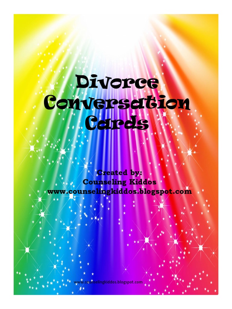 Divorce Conversation Cards Download Free Pdf Divorce