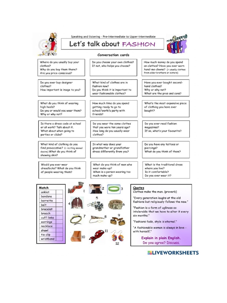 Let's Talk About Fashion | PDF