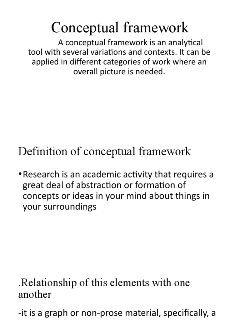 Conceptual Framework | PDF