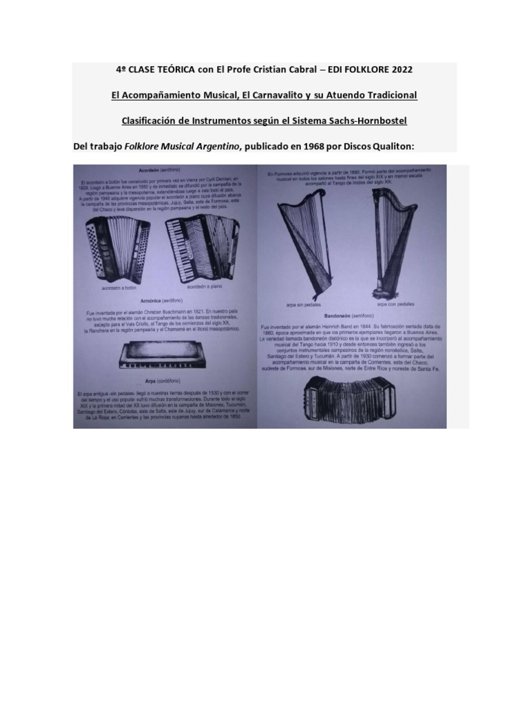 4 Clase EDI FOLKLORE 2022 | PDF | Bailes | Carnaval