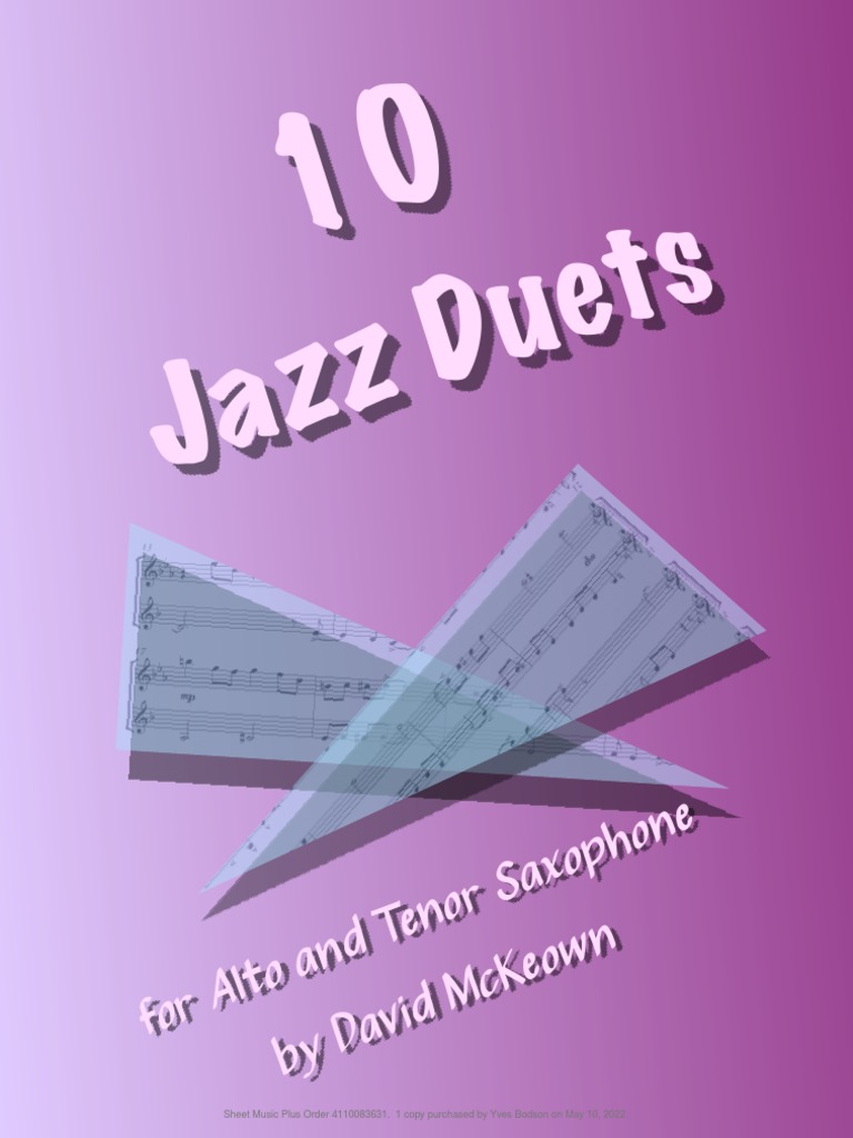 10 Jazz Duets For Alto and Tenor Saxophone | PDF