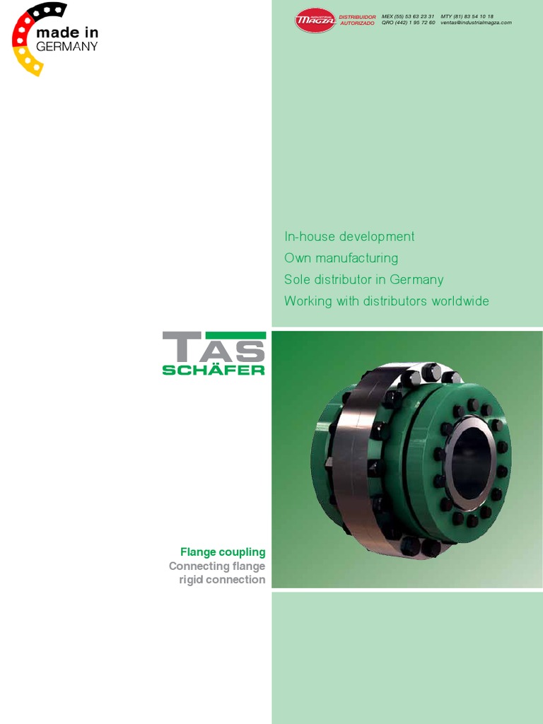 TAS Flange Coupling | PDF | Engineering Tolerance | Screw