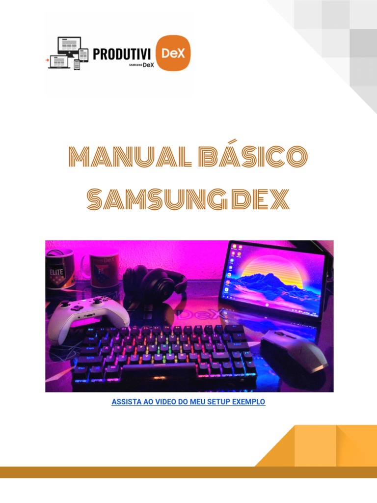 Samsung DeX Manual - Produtividex | PDF | Bluetooth | HDMI