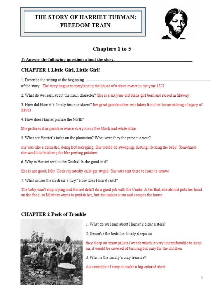 01-HARRIET CH 1-5 | PDF | Slavery | Underground Railroad