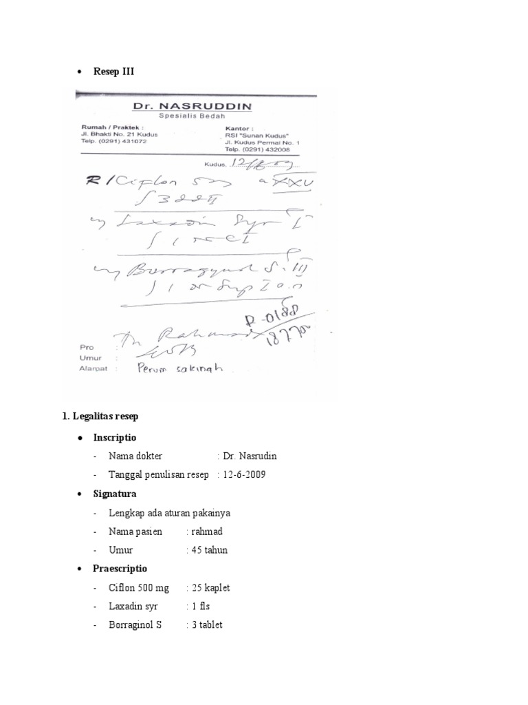 Contoh Screening Resep | PDF