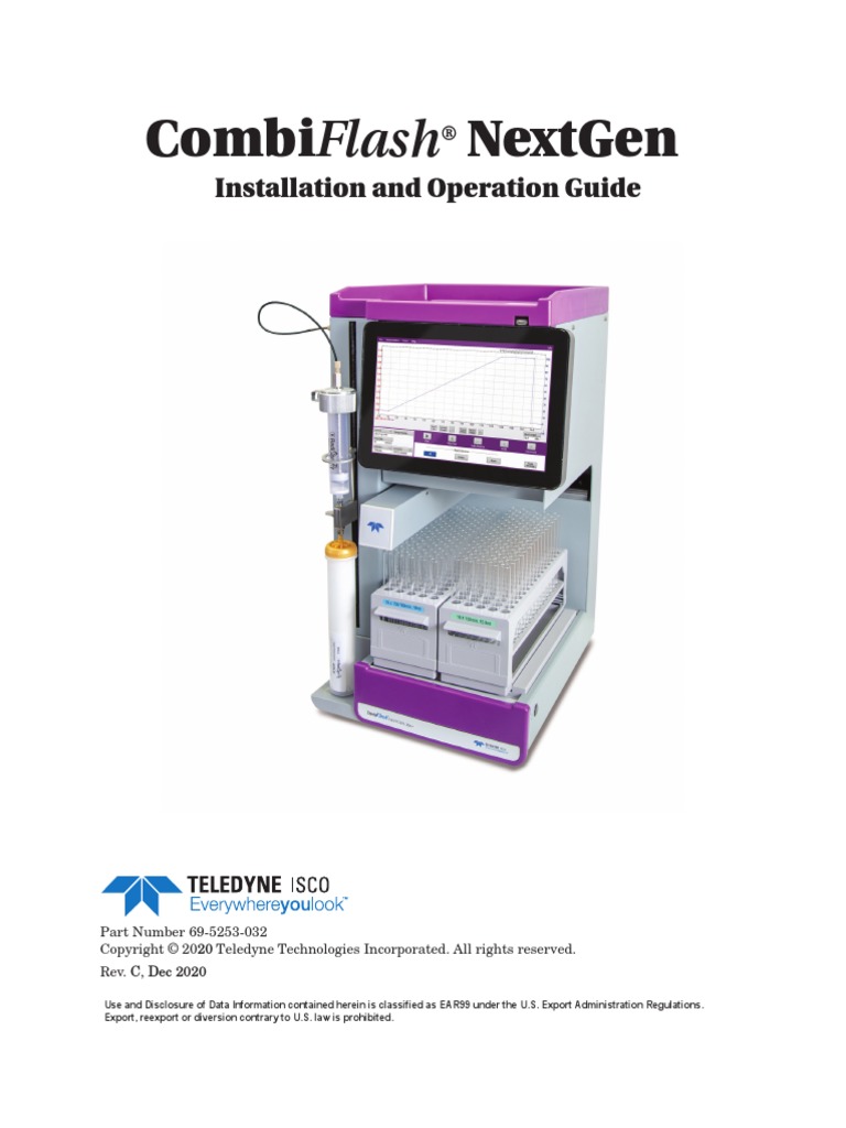 CombiFlash NextGen User Manual | PDF | Ultraviolet–Visible Spectroscopy ...