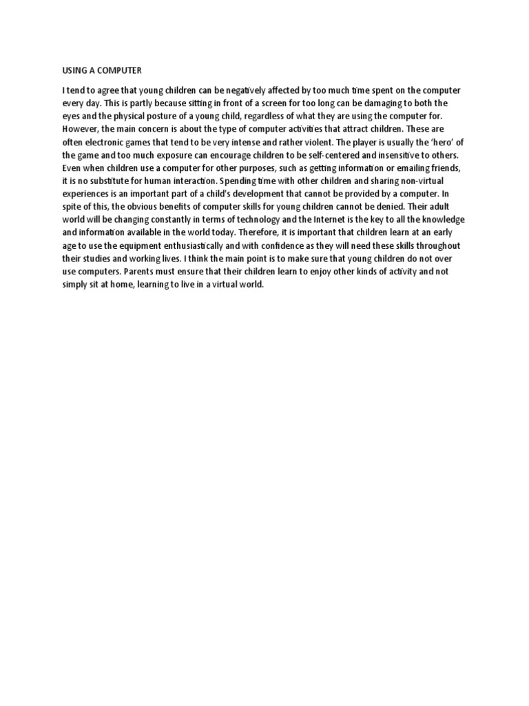 Using A Computer | PDF | Wellness