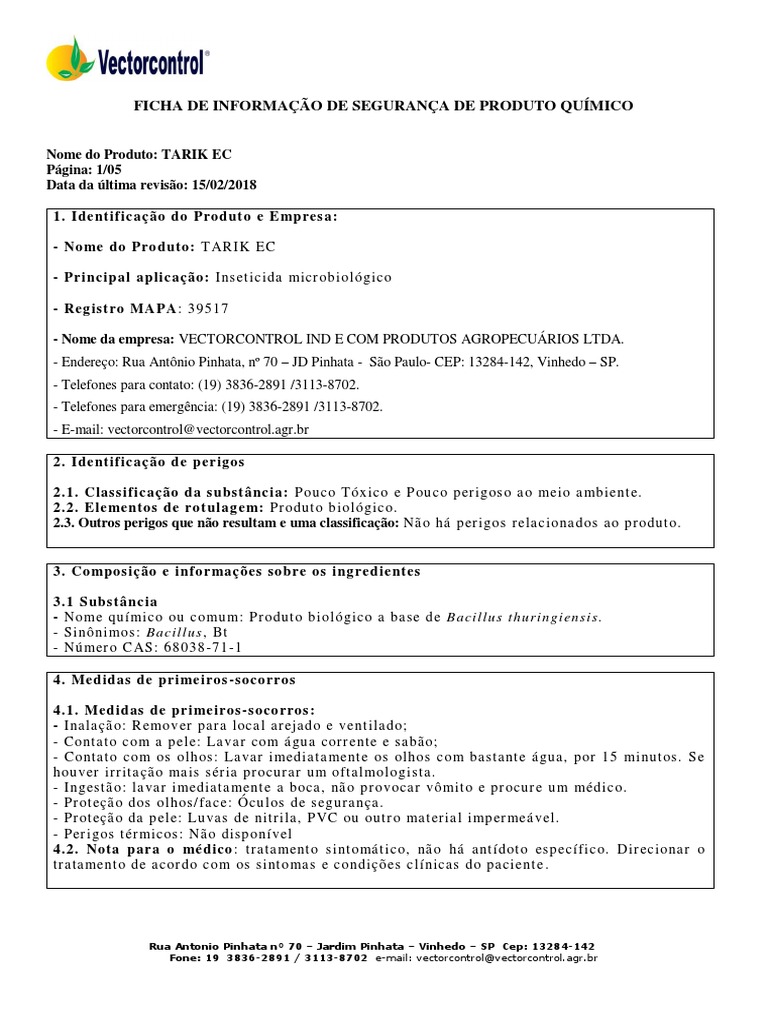Fispq Ficha Técnica Pdf