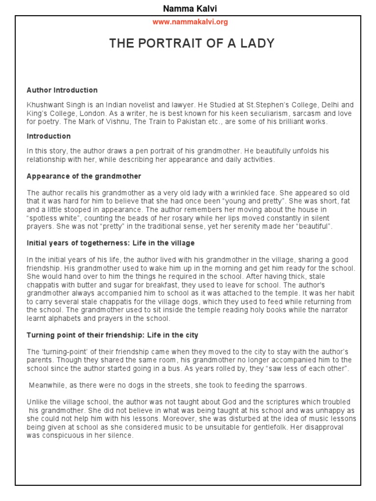 Namma Kalvi 11th English Unit 1 Prose Paragraph Study Material | PDF | Prayer
