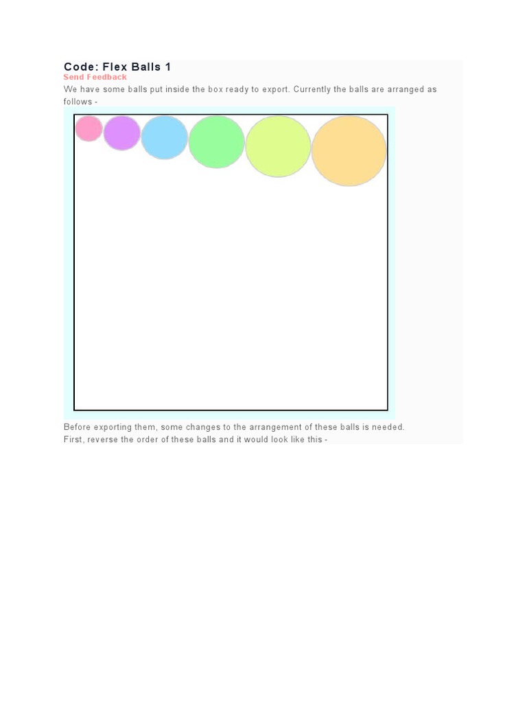 Code - Flex Balls 1 | PDF
