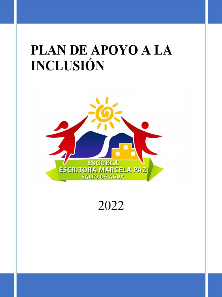 Plan de Inclusión 2022 | PDF | Inclusión (Educación) | Maestros