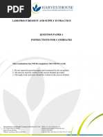 L4M6 CIPS Sample Exam Questions | PDF | Procurement | Supply Chain