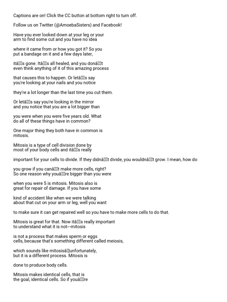 Mitosis - The Amazing Cell Process That Uses Division To Multiply ...