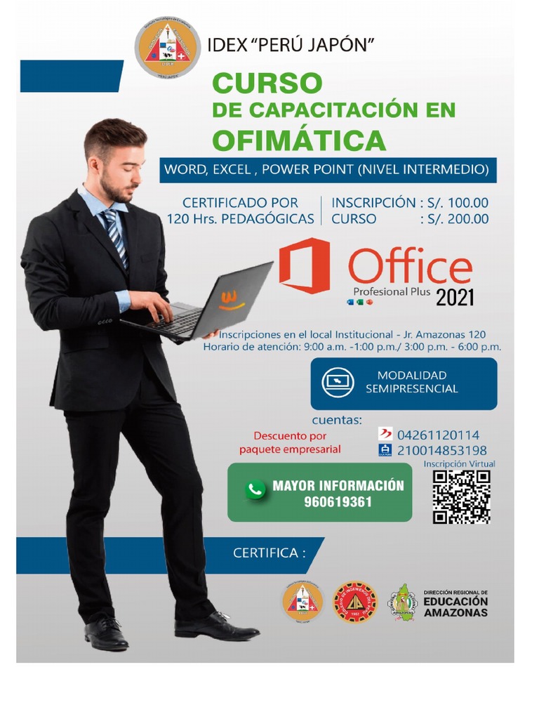 Afiche-Curso Office | PDF