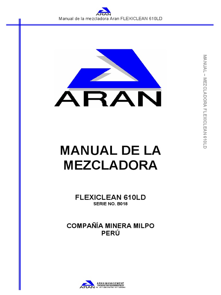 B018 Mixer Manual en Español | PDF | Rodamiento (Mecánico) | Engranaje