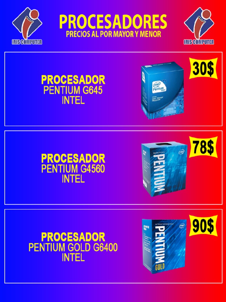 13 Abril - Procesadores - Iris Computer | PDF