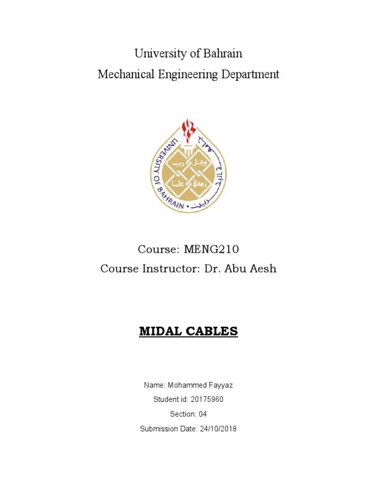 Midal Cable Report | PDF | Electrical Conductor | Chemical Substances
