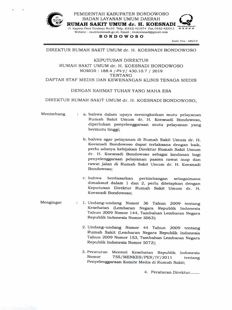 SPK RKK Dokter | PDF