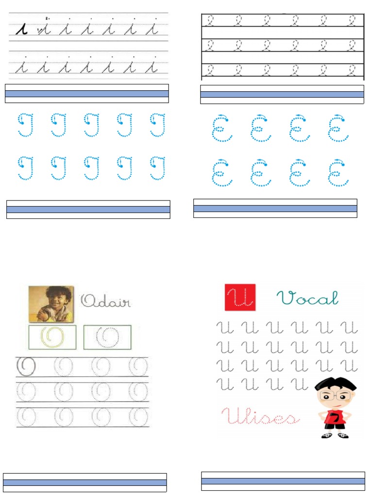 Trazo de Vocales Mayusculas | PDF