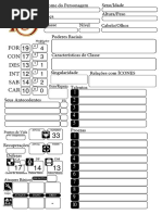 Ordem Paranormal - Ficha de Personagem Editável | PDF