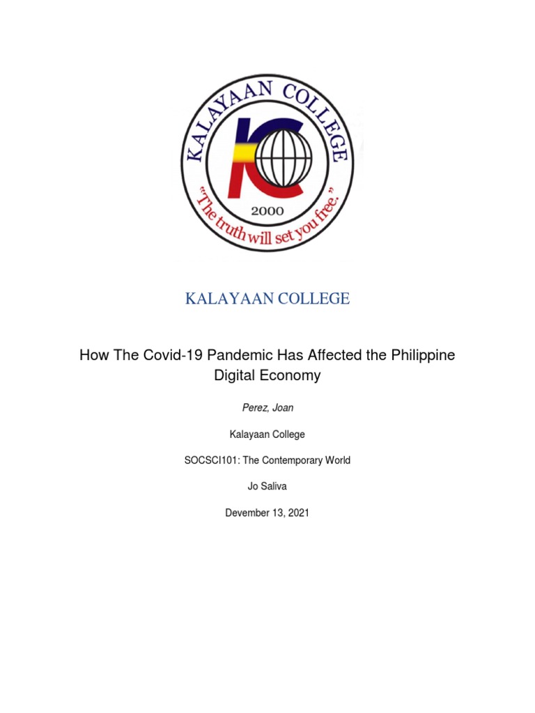 Perez Socsci Research Revised | PDF | Internet | E Commerce