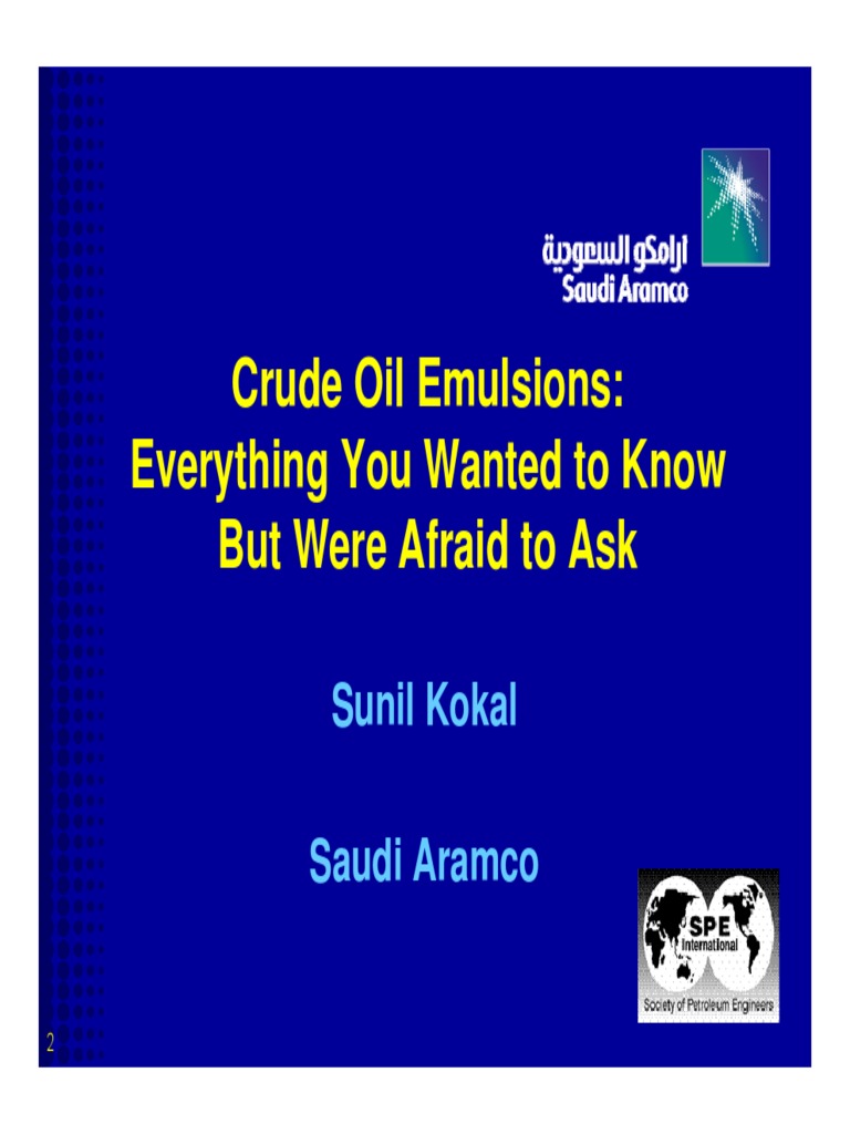Demystifying Crude Oil Emulsions: A Comprehensive Guide to the ...