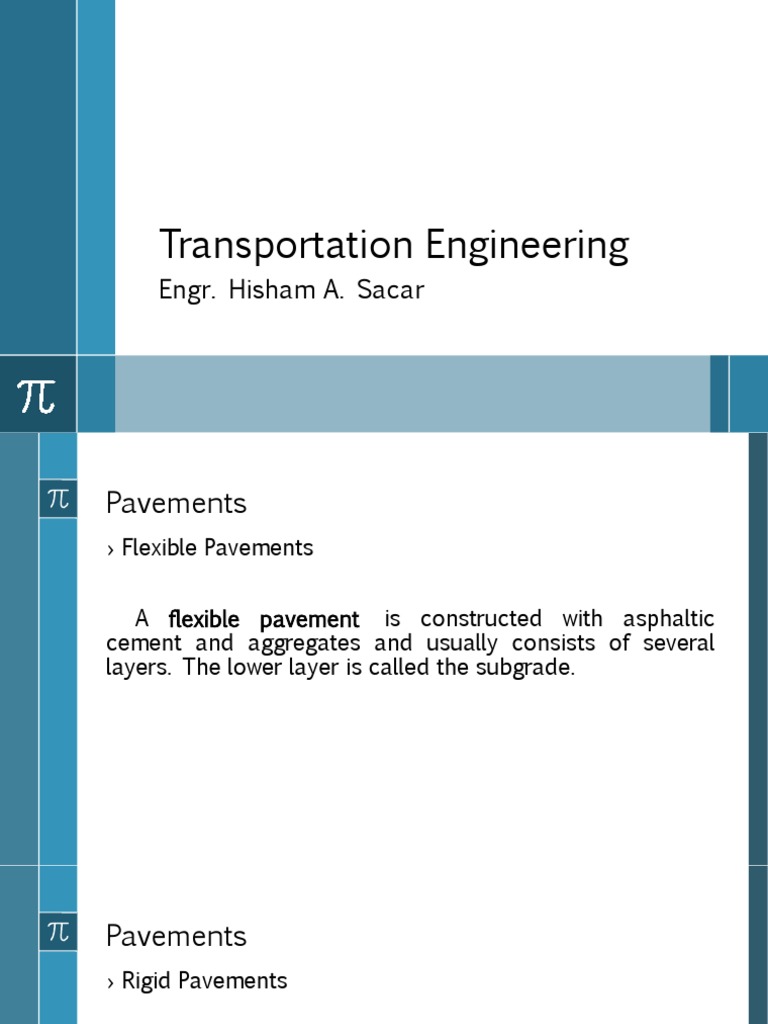 Transportation Engineering | PDF | Road Surface | Concrete