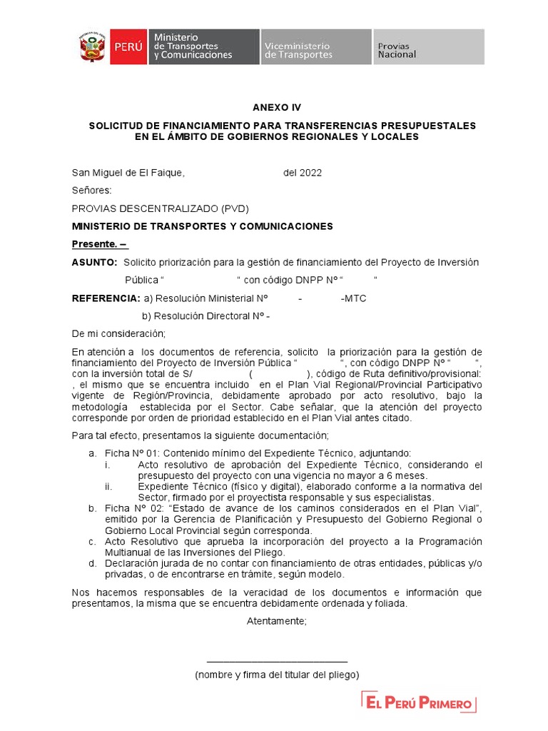 Anexo Iv | PDF | Gobierno