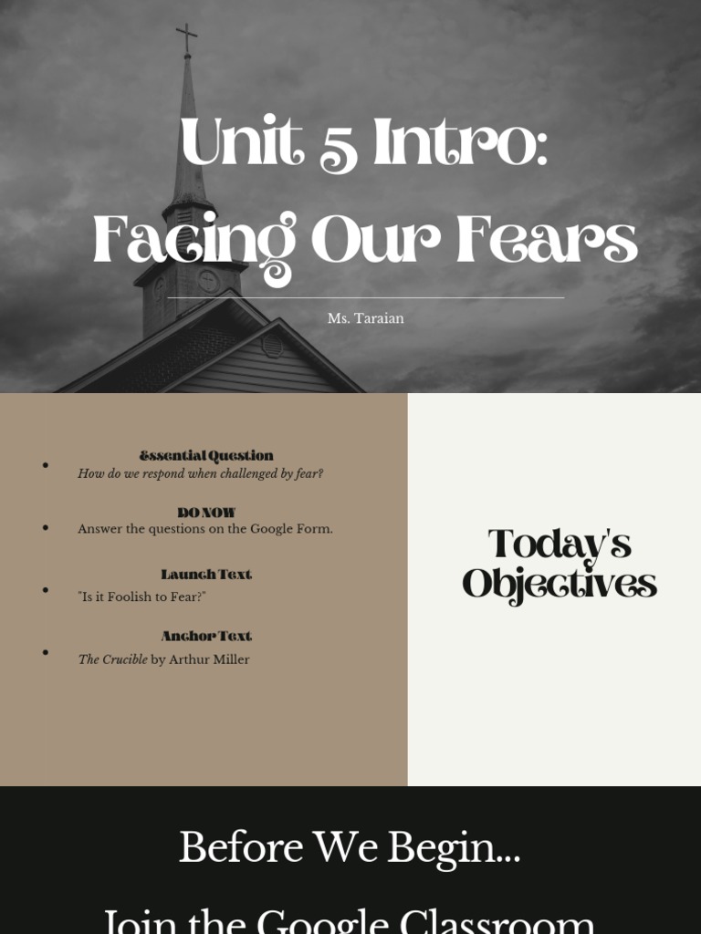 ELA 11 Unit 5 Intro (Facing Our Fears) | PDF | Mc Carthyism | Joseph Mc ...
