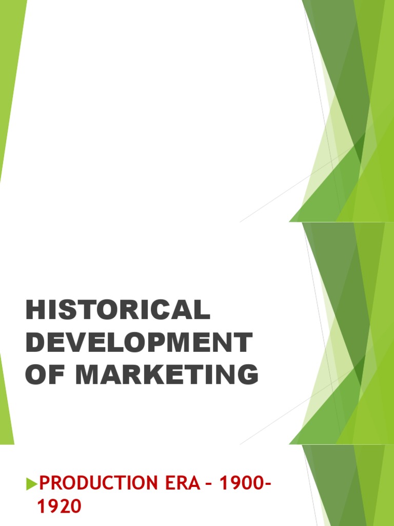 Evolution of Marketing Eras | PDF